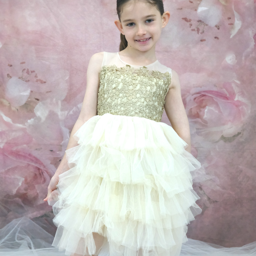 Golden Mishka Classic Tutu Party & Flower Girl Dress – Tiny Tutus